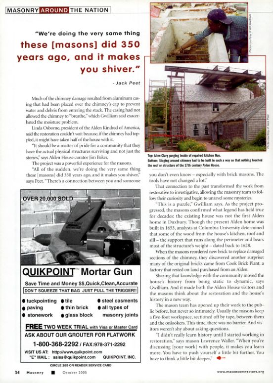 Masonry Magazine October 2005 Page. 36